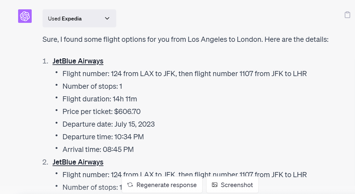 Expedia Chatgpt Chatgpt